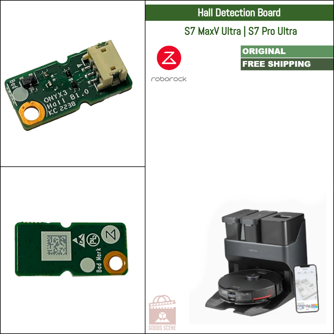 Hall Detection PCB Board For Roborock S7 MaxV S7 Pro Ultra Auto Dock ...