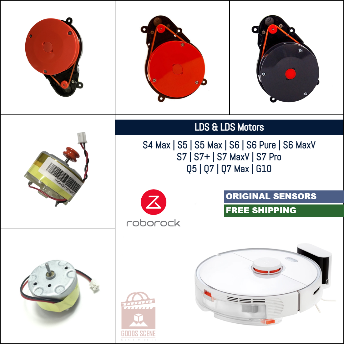 LDS Lidar Laser Sensor & LDS Gearbox Motor For Roborock Models – Goods ...